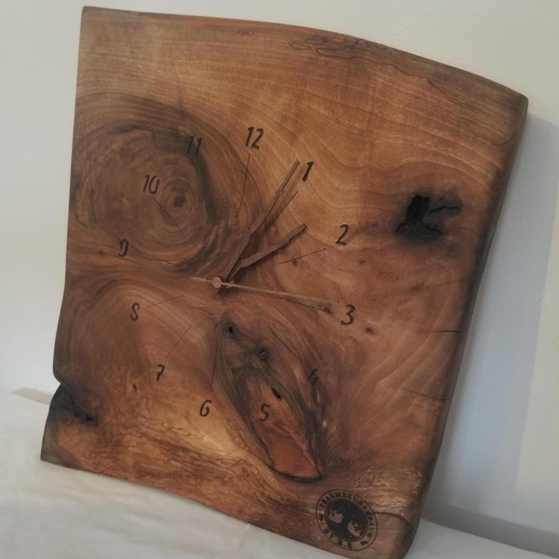 Walnut Clock - Etsy