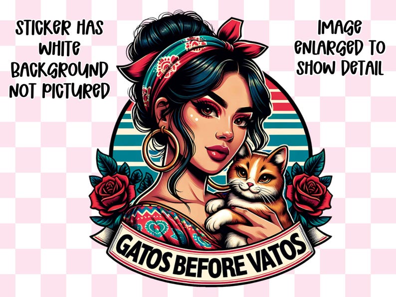Gatos Before Vatos Sticker - Etsy