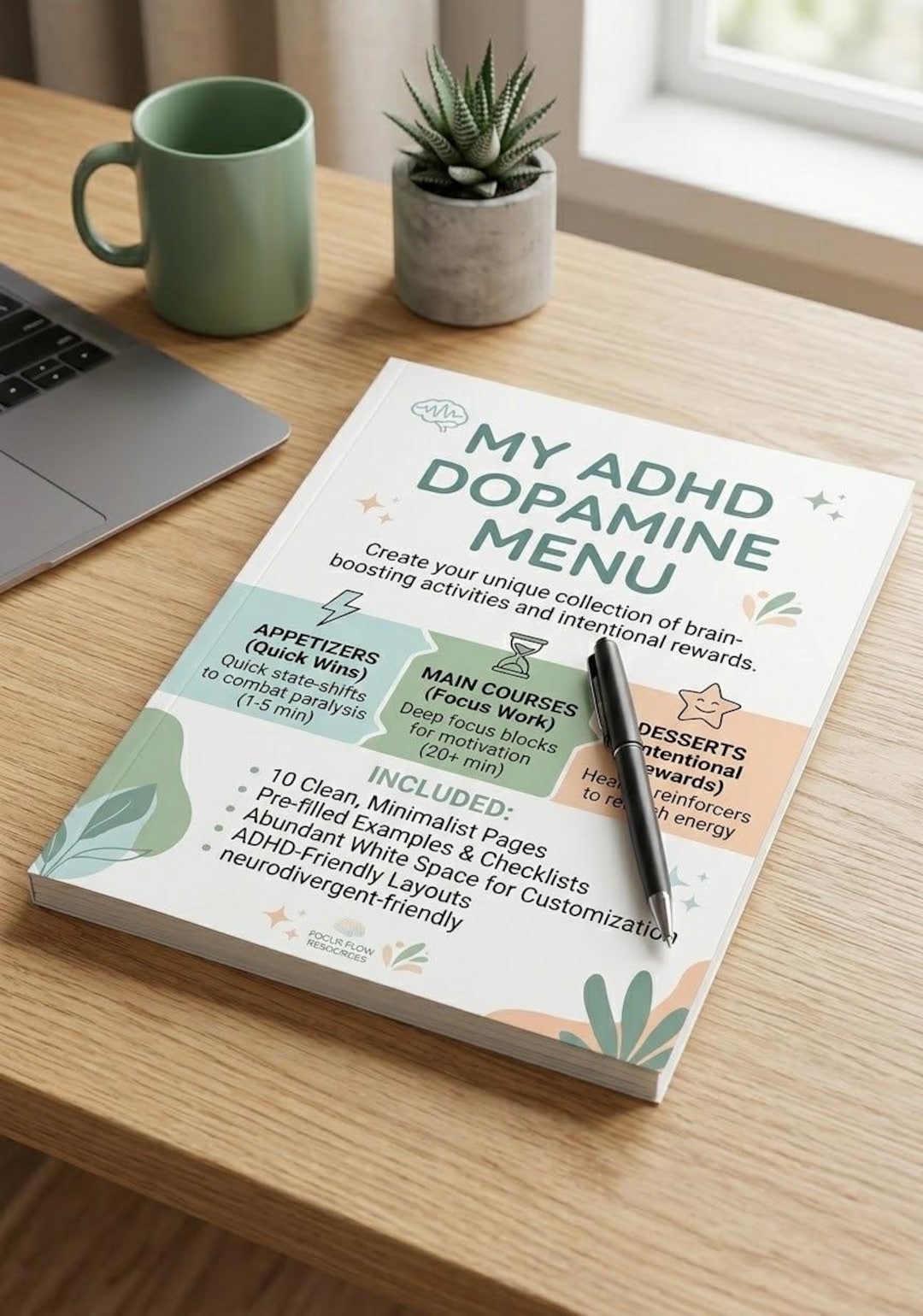 ADHD Dopamine Menu Printable | Executive Functioning Planner (digital ...