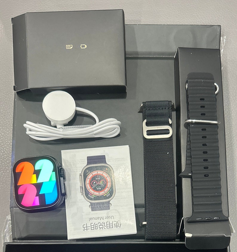 2023 Smart Watch HW9 Ultra Max 2.2 Inch Screen NFC Bluetooth Call Heart ...