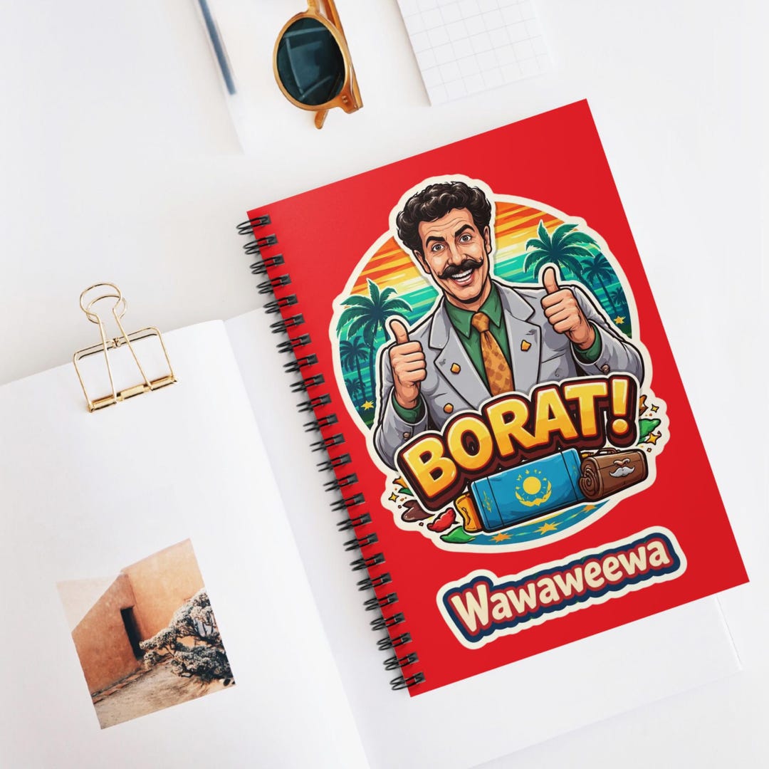 Borat Wawaweewa Spiral Notebook | Ruled Journal - Etsy