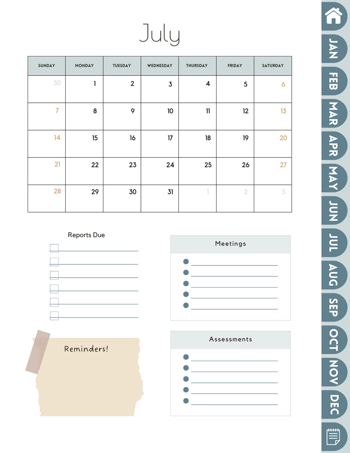 Digital SLP Planner 2024 - Etsy