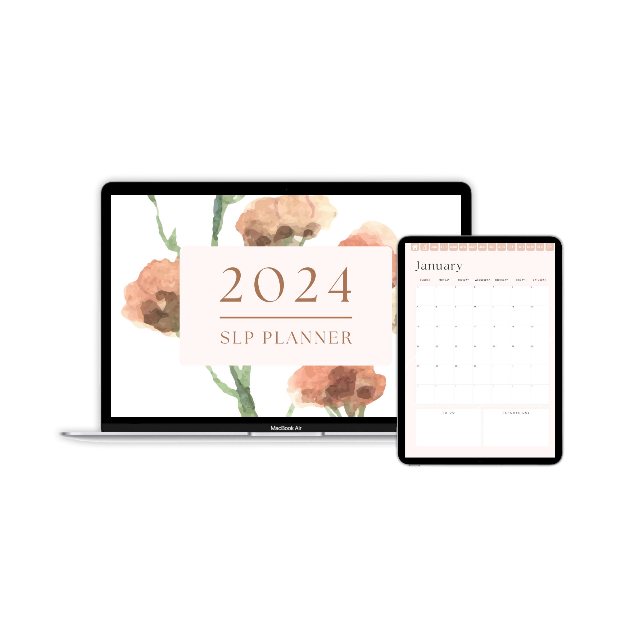 2024 Digital SLP Planner Feminine SLP - Etsy