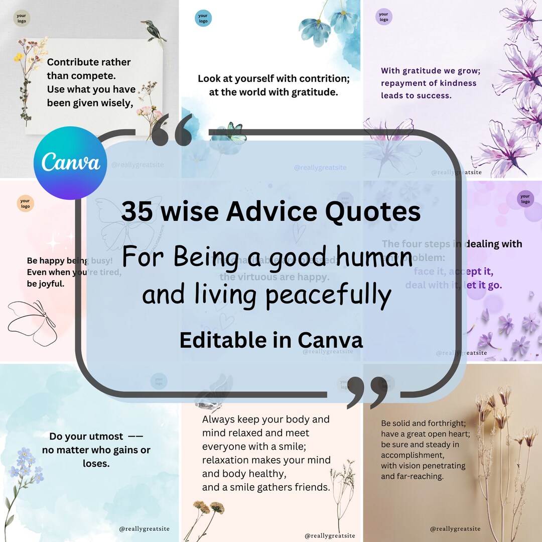 35 Advice for Being a Good Human Being and Living Peacefully , Wise ...