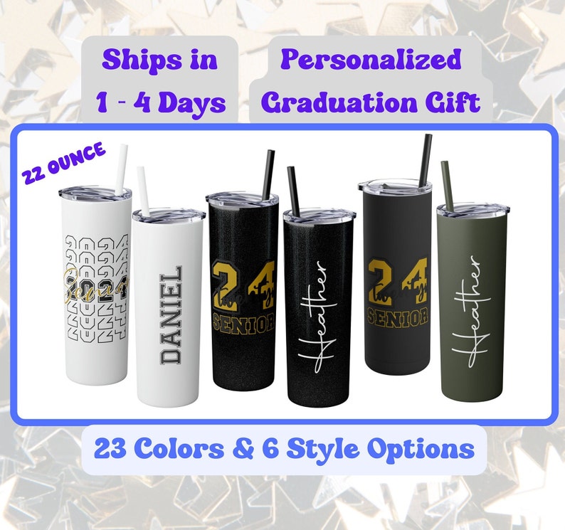 Custom 2024 Graduation Gift, Personalized Tumbler, Grad Gift, College ...