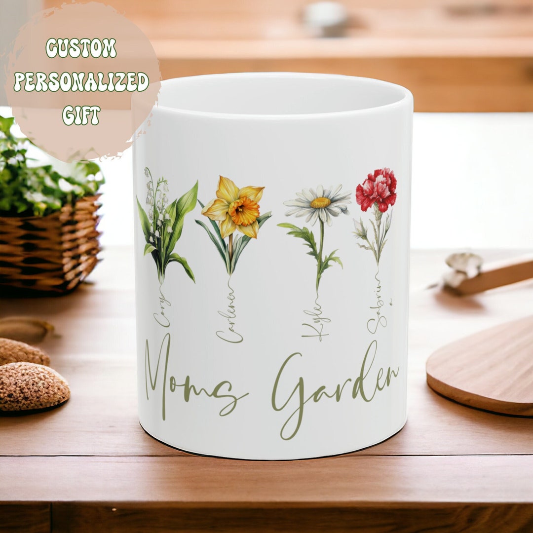 Birth Month Flower Mug, Birth Month Gift for Mothers Day, Gift for Moms ...