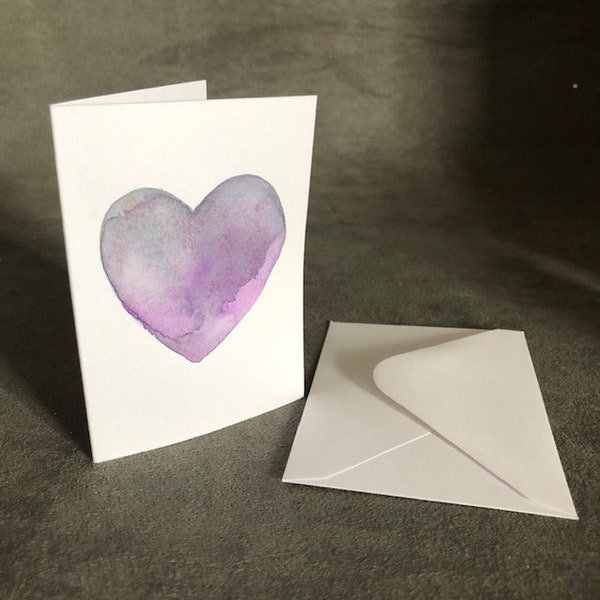 Heart Card - Etsy