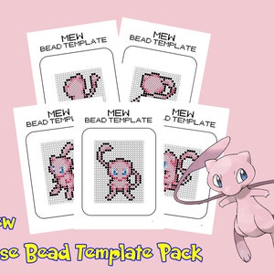 Mew Printable Fuse Bead Pattern - Etsy