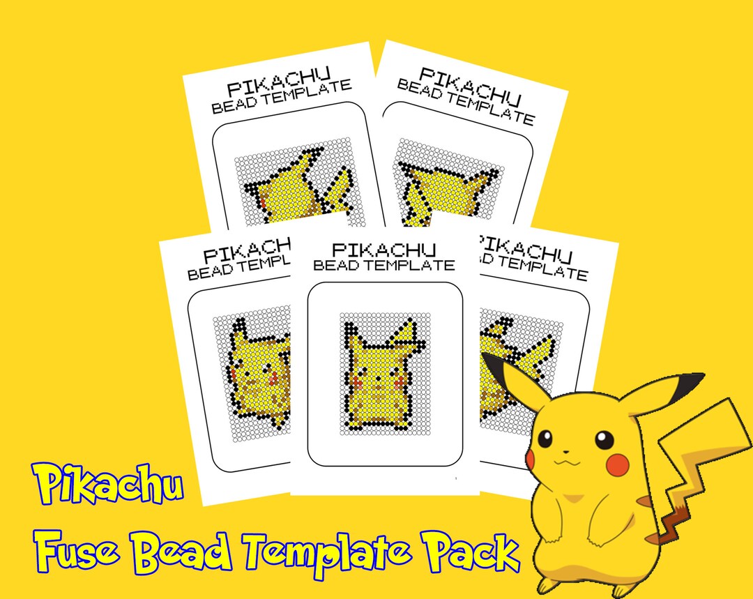 Pikachu Printable Fuse Bead Pattern - Etsy