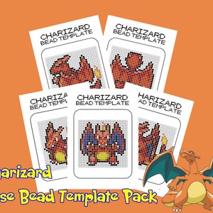 Charizard Printable Fuse Bead Pattern - Etsy
