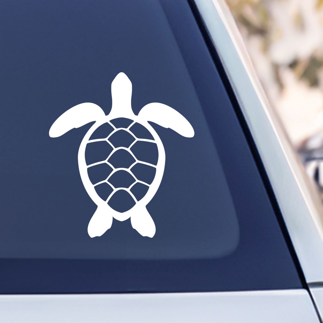 Sea Turtle Car Decal, Tumbler Sticker or Laptop Sticker - Etsy