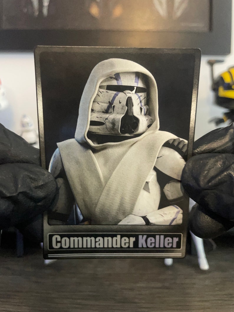 Commander Keller Custom Trading Card - Etsy