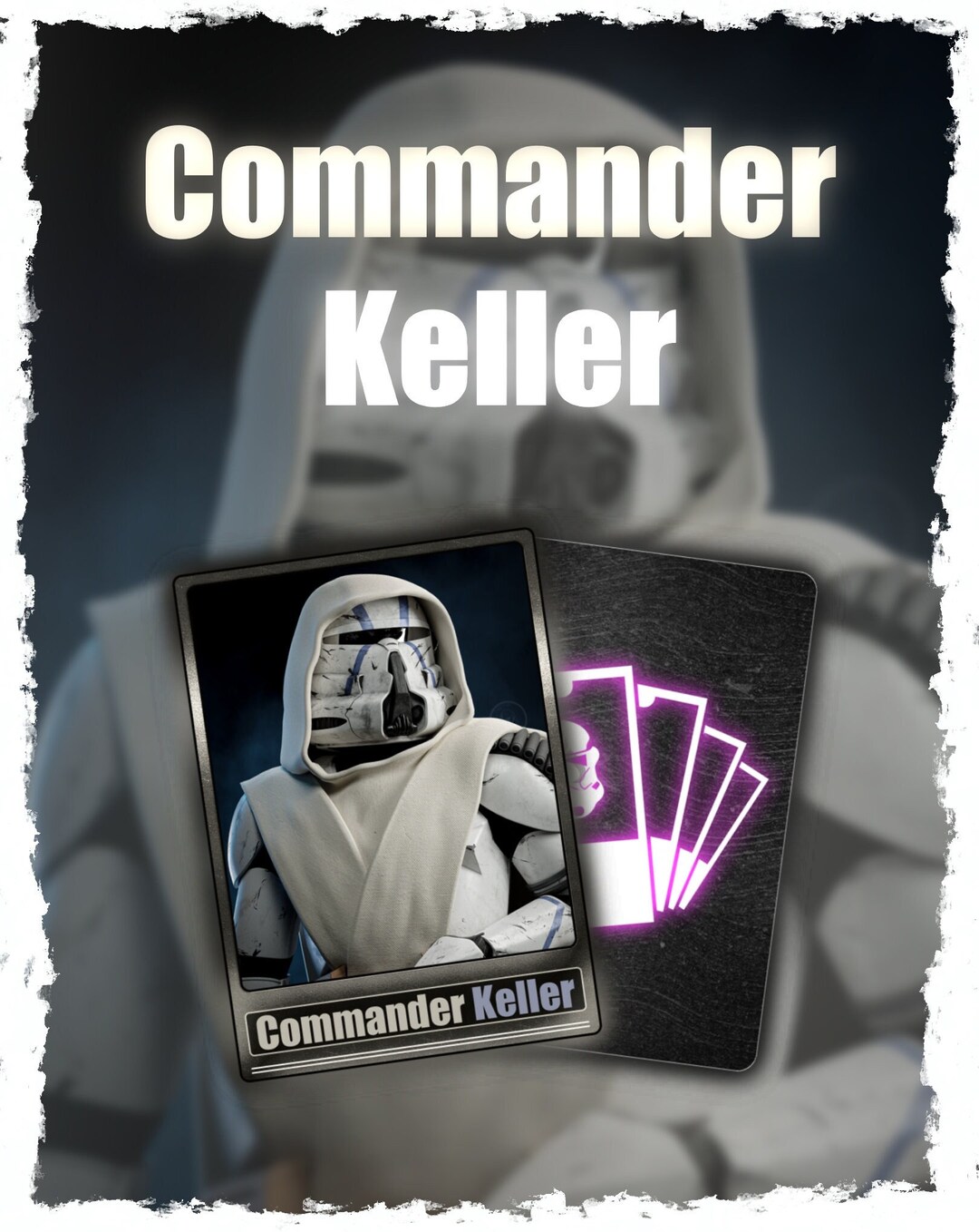 Commander Keller Custom Trading Card - Etsy