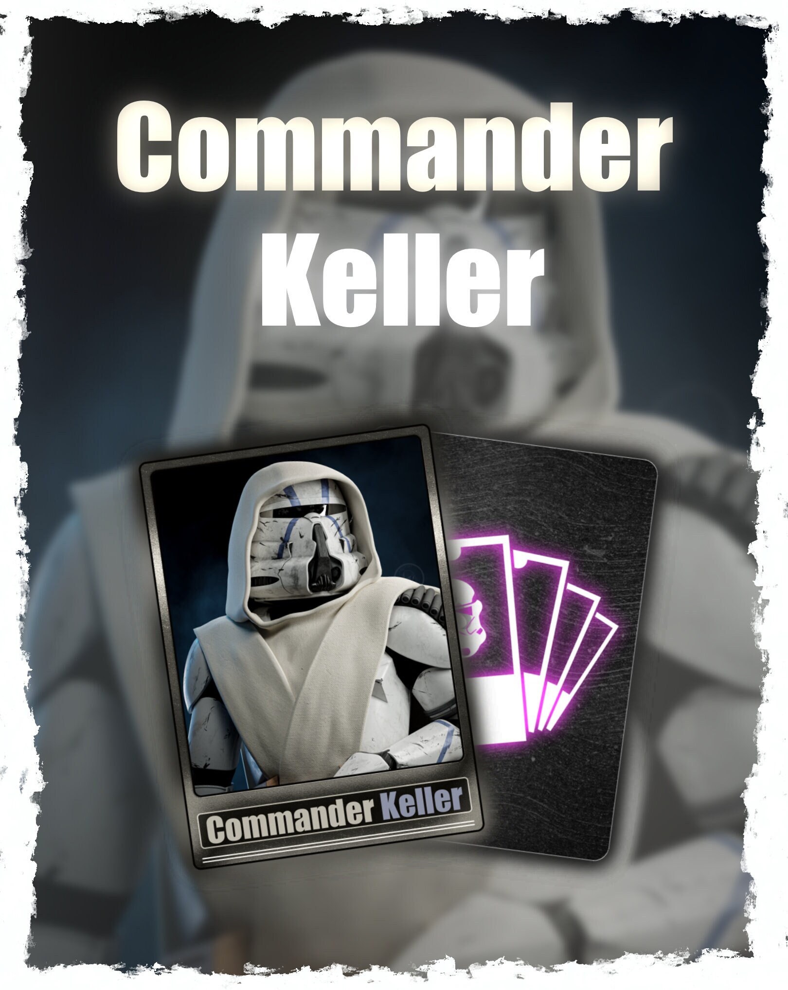 Commander Keller Custom Trading Card - Etsy