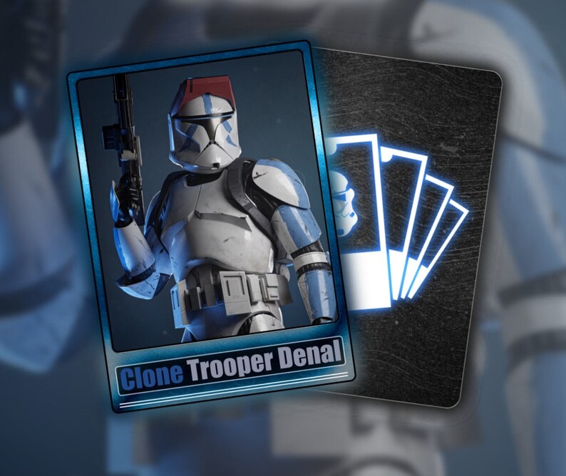 Clone Trooper Denal Custom Trading Card - Etsy