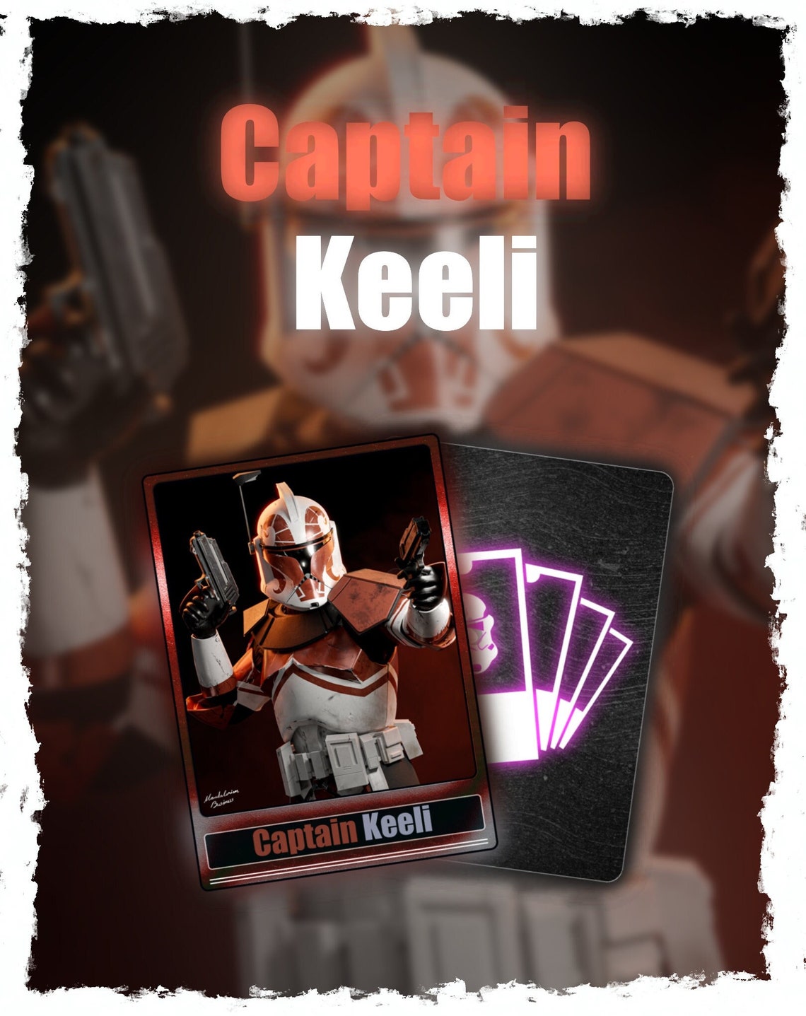 Captain Keeli Custom Trading Card - Etsy