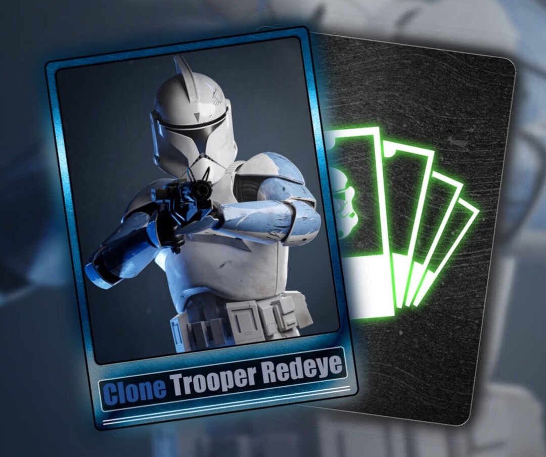 Clone Trooper Redeye Custom Trading Card - Etsy
