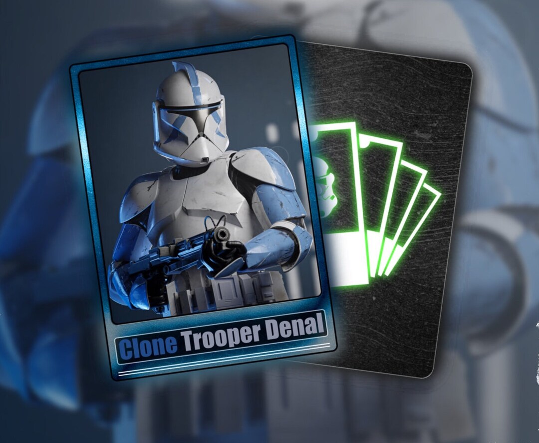 Clone Trooper Denal Custom Trading Card - Etsy