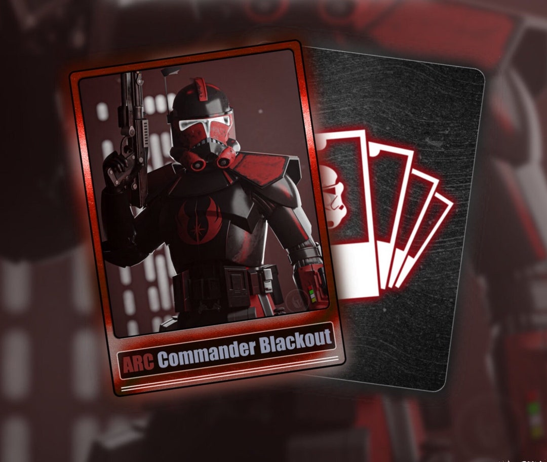 ARC Commander Blackout Custom Trading Card - Etsy