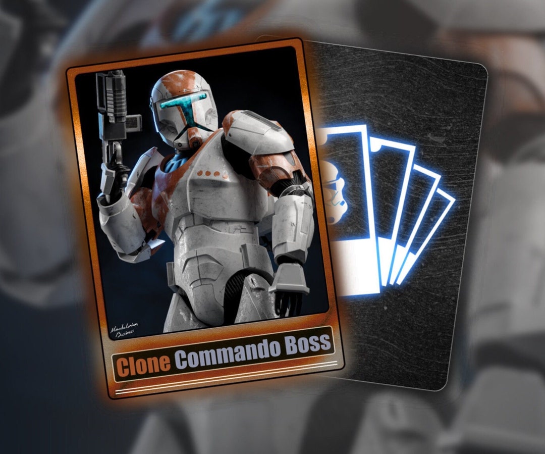 Clone Commando Boss Custom Trading Card - Etsy