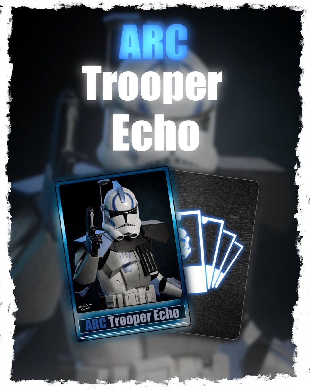 ARC Trooper Echo Custom Trading Card - Etsy