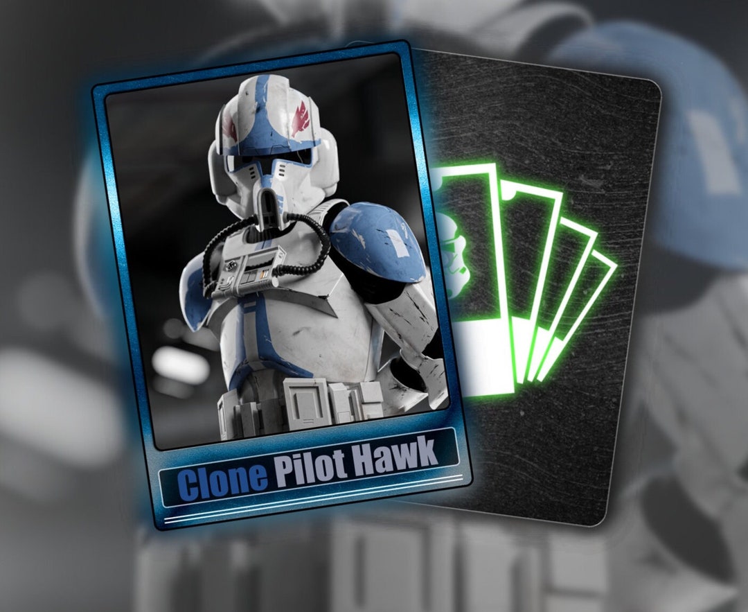 Clone Pilot Hawk Custom Trading Card - Etsy
