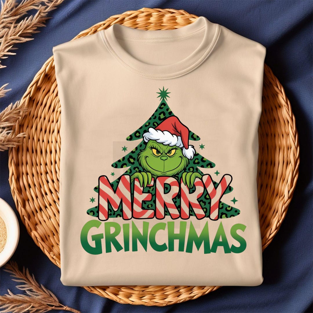 Merry Grouchmas PNG | Funny Christmas Humor Tee | Holiday Grouchy ...