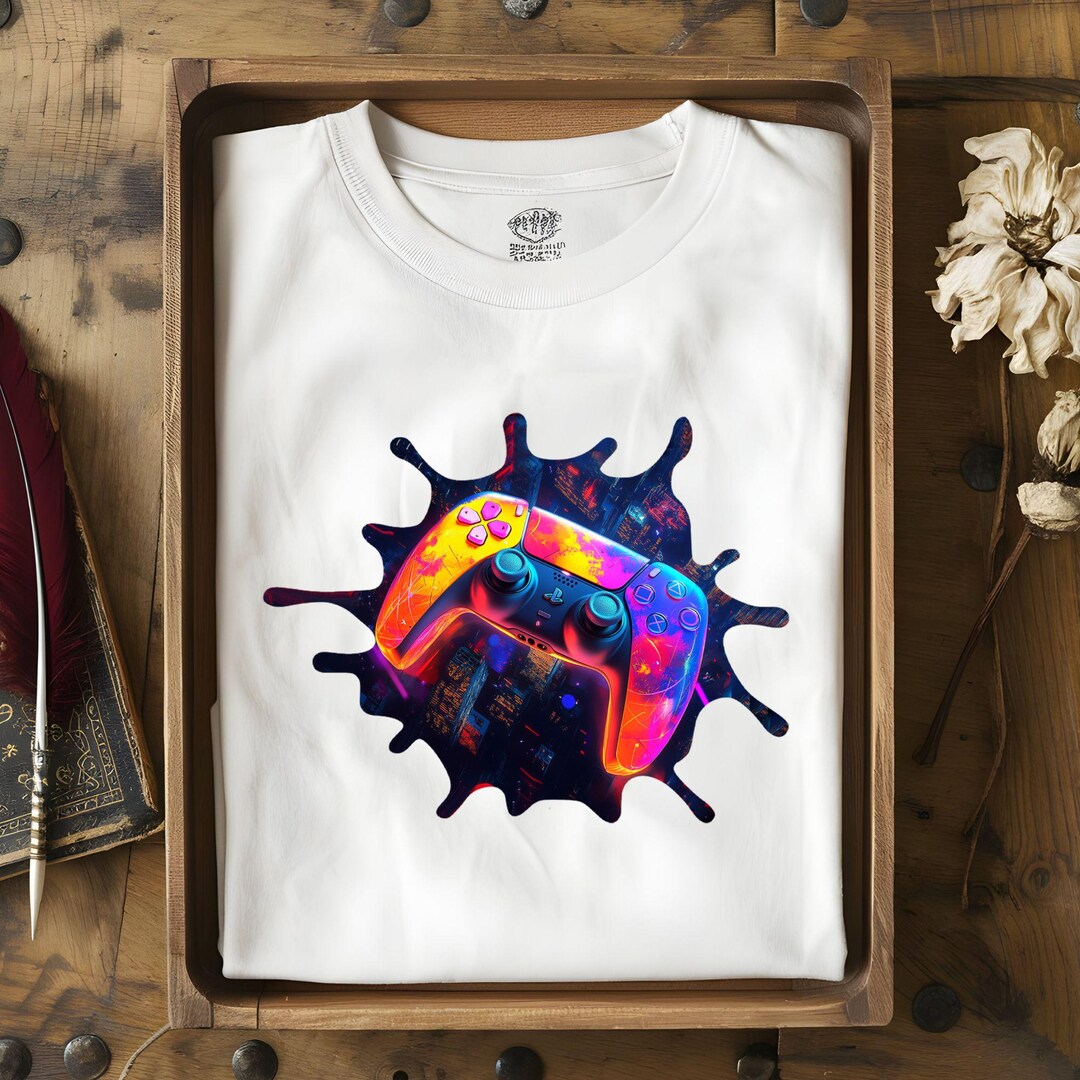 Game Controller PNG, Graffiti Gaming Controller Sublimation Design ...