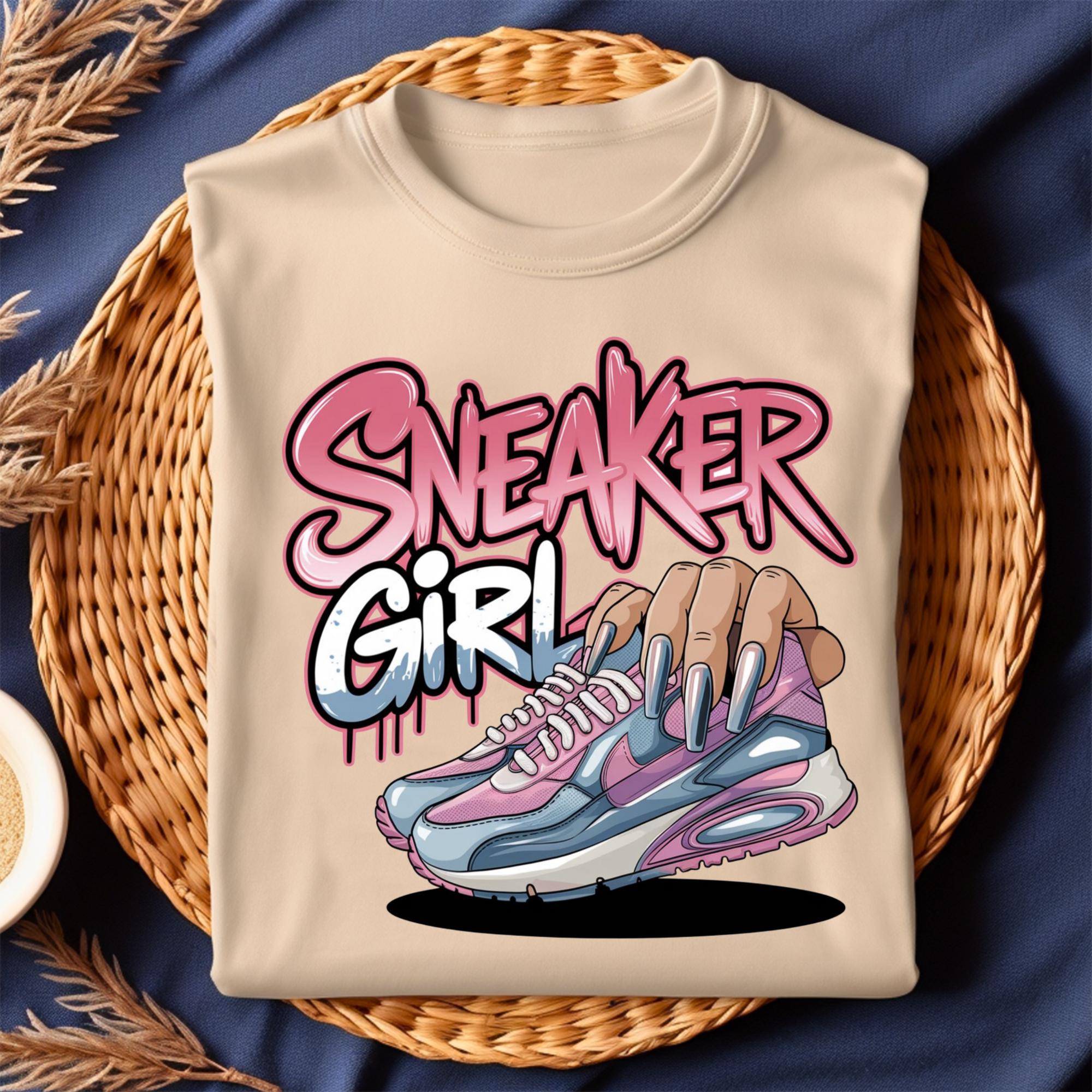 Sneaker Girl Png, Sneaker Matching T-shirt Png, Sneaker Png, Woman ...