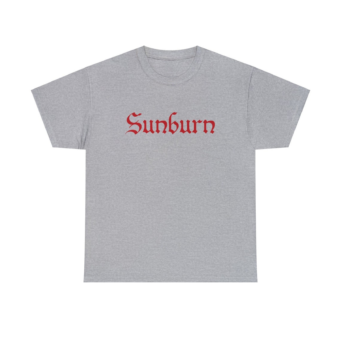 Custom Sunburn Saltburn Inspired Summer Graphic Tee, Unisex Heavyweight ...