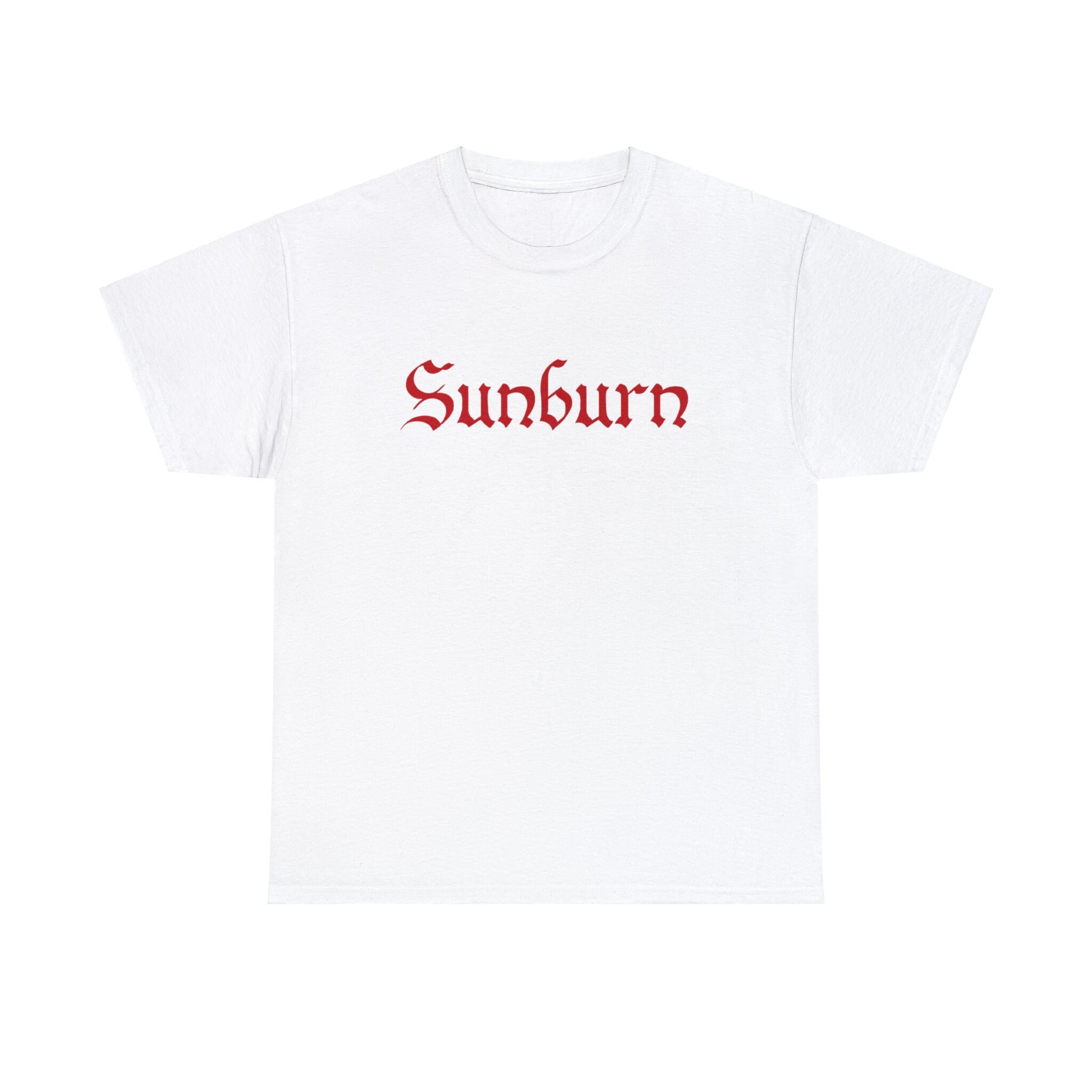 Custom Sunburn Saltburn Inspired Summer Graphic Tee, Unisex Heavyweight ...