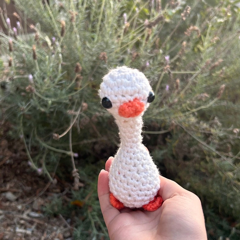 Goofy Goose/duck Crochet Stuffed Animal Homemade - Etsy