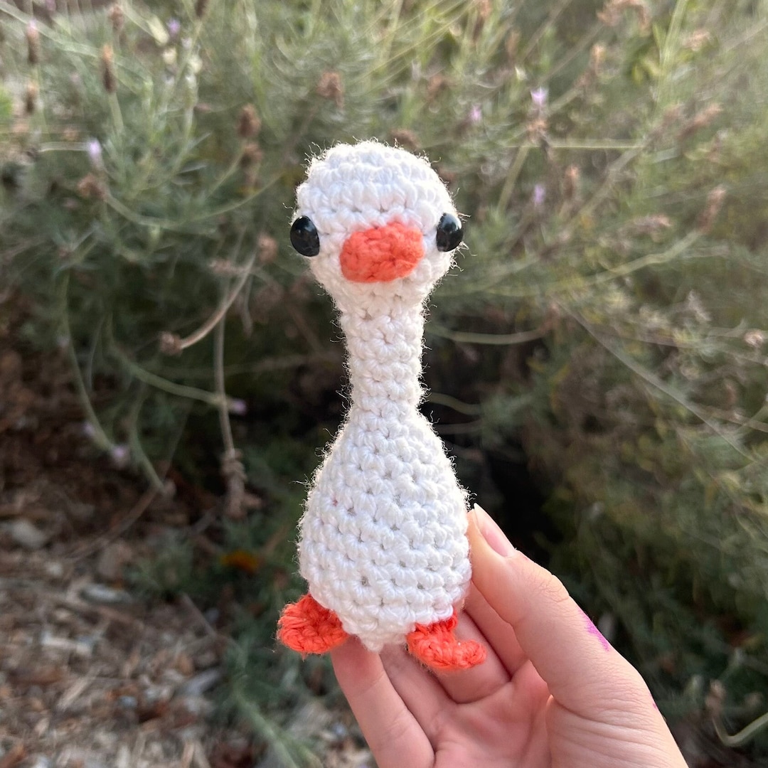 Goofy Goose/duck Crochet Stuffed Animal Homemade - Etsy