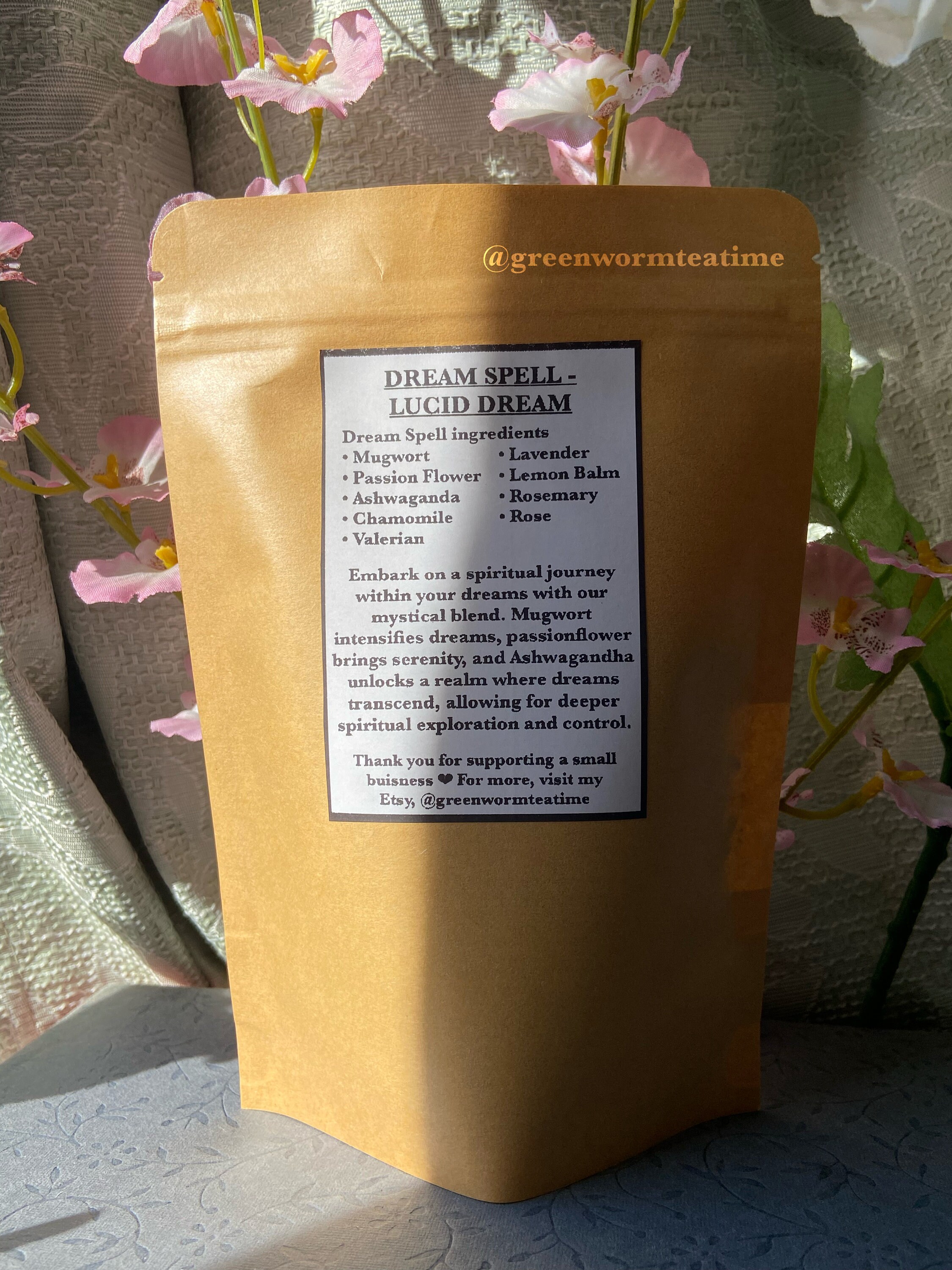 Lucid Dream Herbal Tea Blend, Dream Spell, Mugwort Tea - Etsy