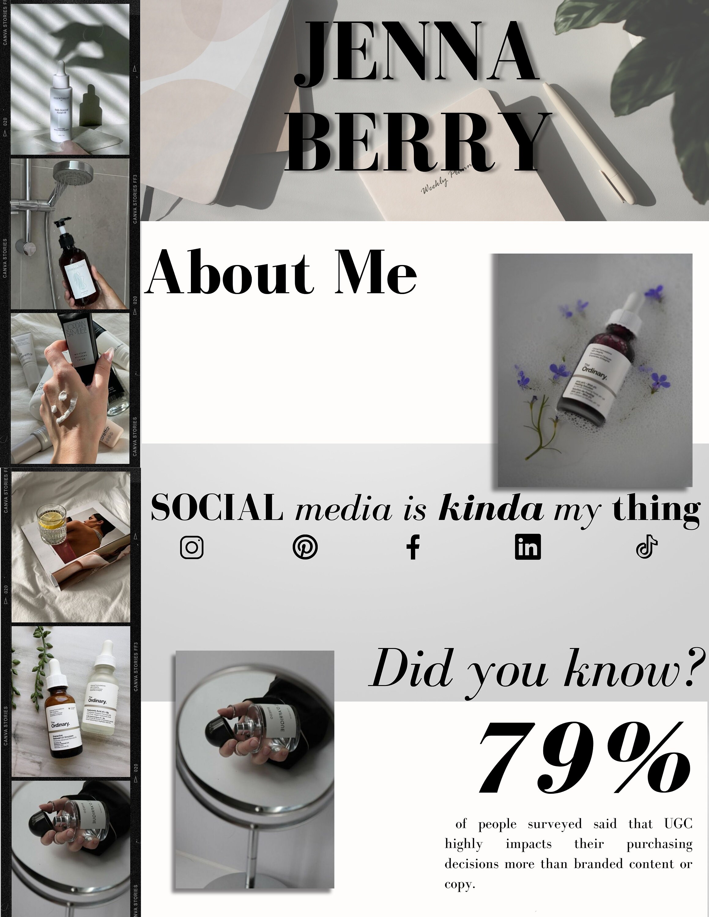 Stylish Portfolio Template for Creators - Etsy