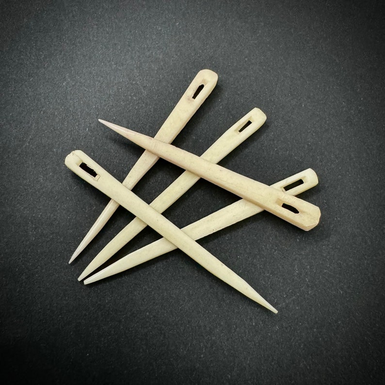 Handcrafted Medieval 2-inch Bone Needles Perfect for Crafting and ...