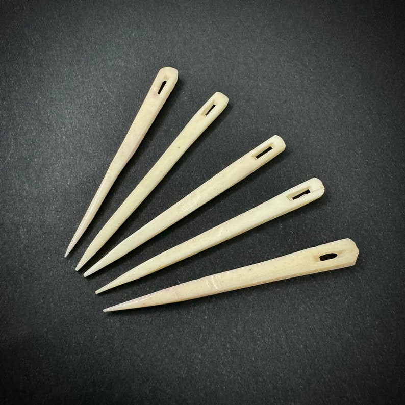 Handcrafted Medieval 2-inch Bone Needles Perfect for Crafting and ...