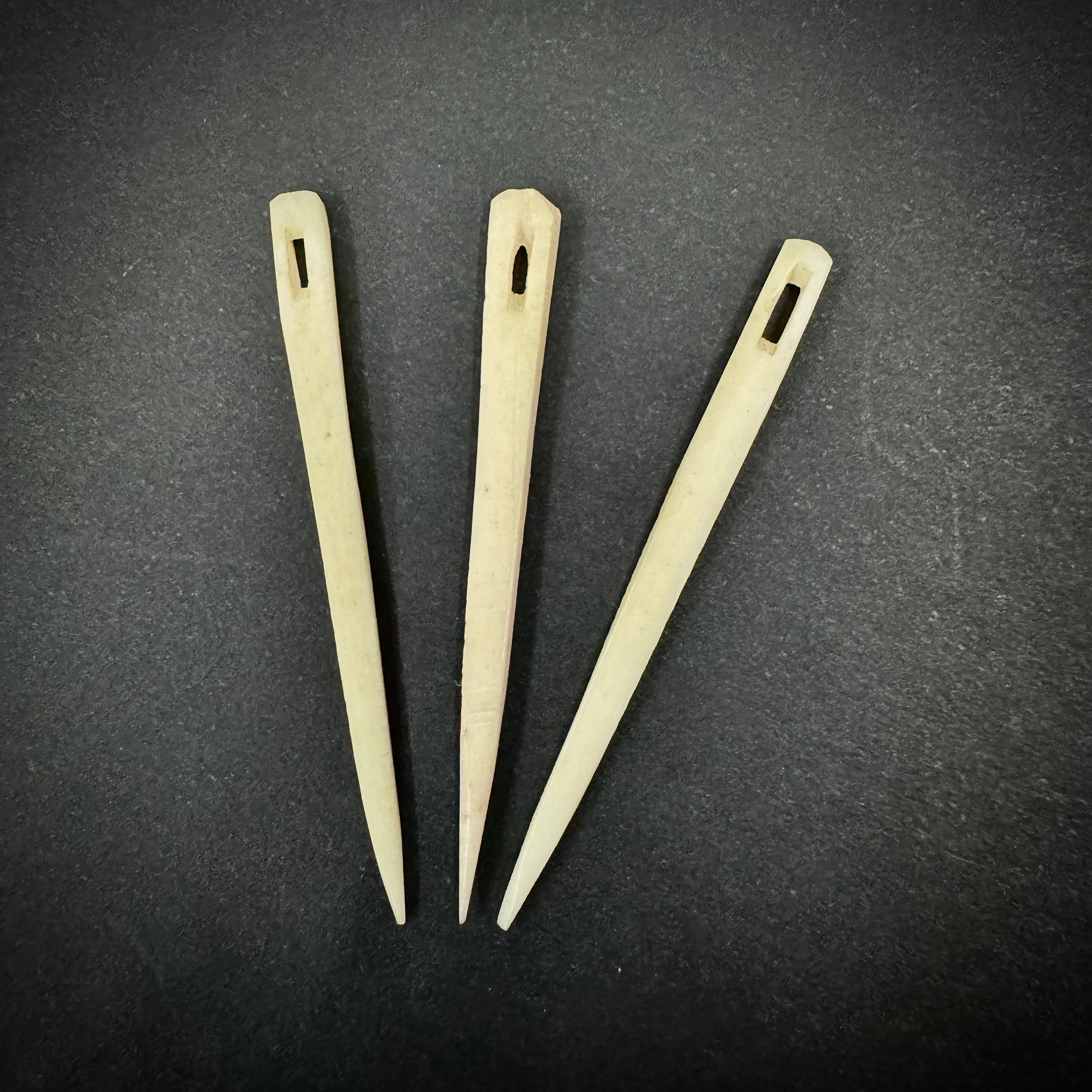 Handcrafted Medieval 2-inch Bone Needles Perfect for Crafting and ...