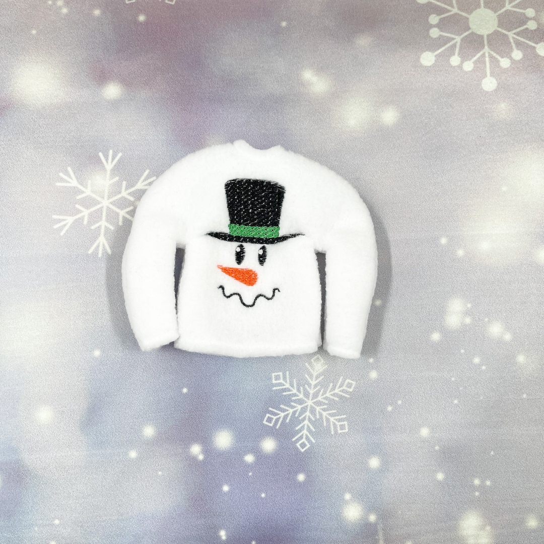 Snowman Face Elf Sweater, Elf Outfit, Elf Shirt, Custom Elf Costume ...