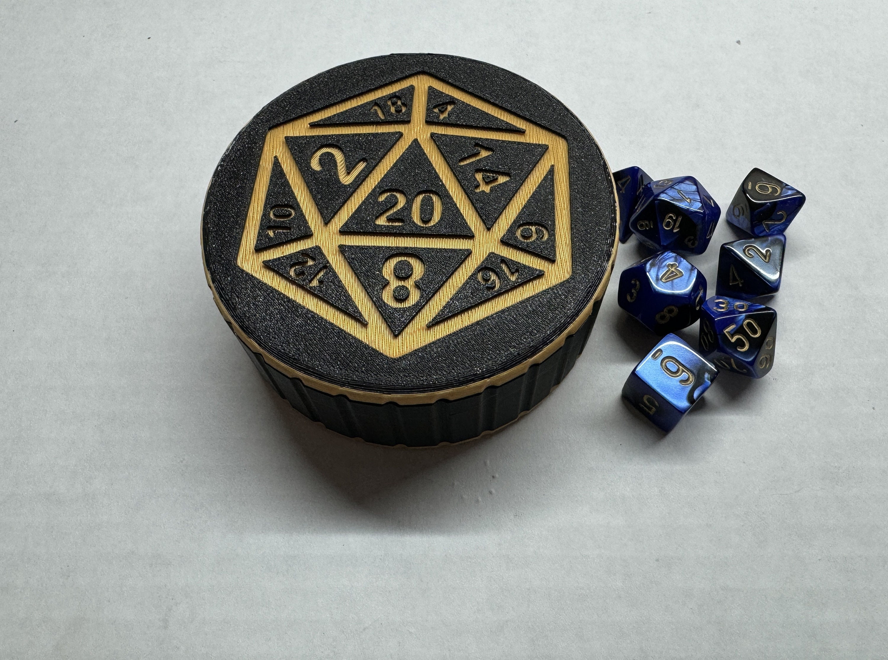 3D Printed Screw Top Dice Box - Etsy