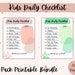 Kids Daily Checklist,customizable Kid Daily Checklist,kids Checklist ...