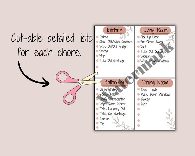 Daily Family Chore Planner, Customizable Family Chore Planner Printable ...