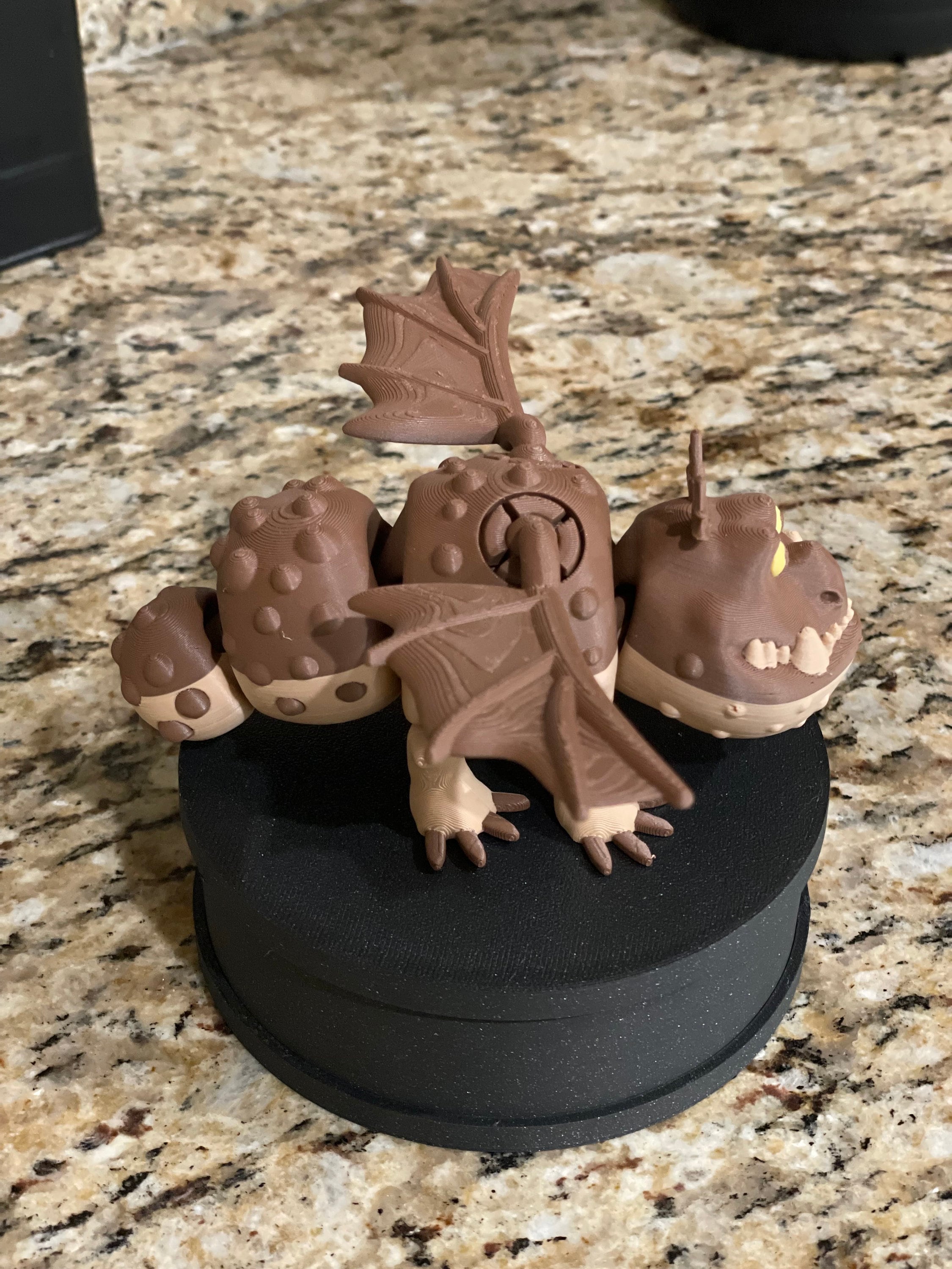 Flexi Gronkle Meatlug Dragon Figurine | Articulating 3D Printed Toy ...