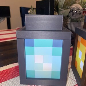 Pixelated Lantern Night Light | Gamer Room Decor | 3D Printed Soul ...