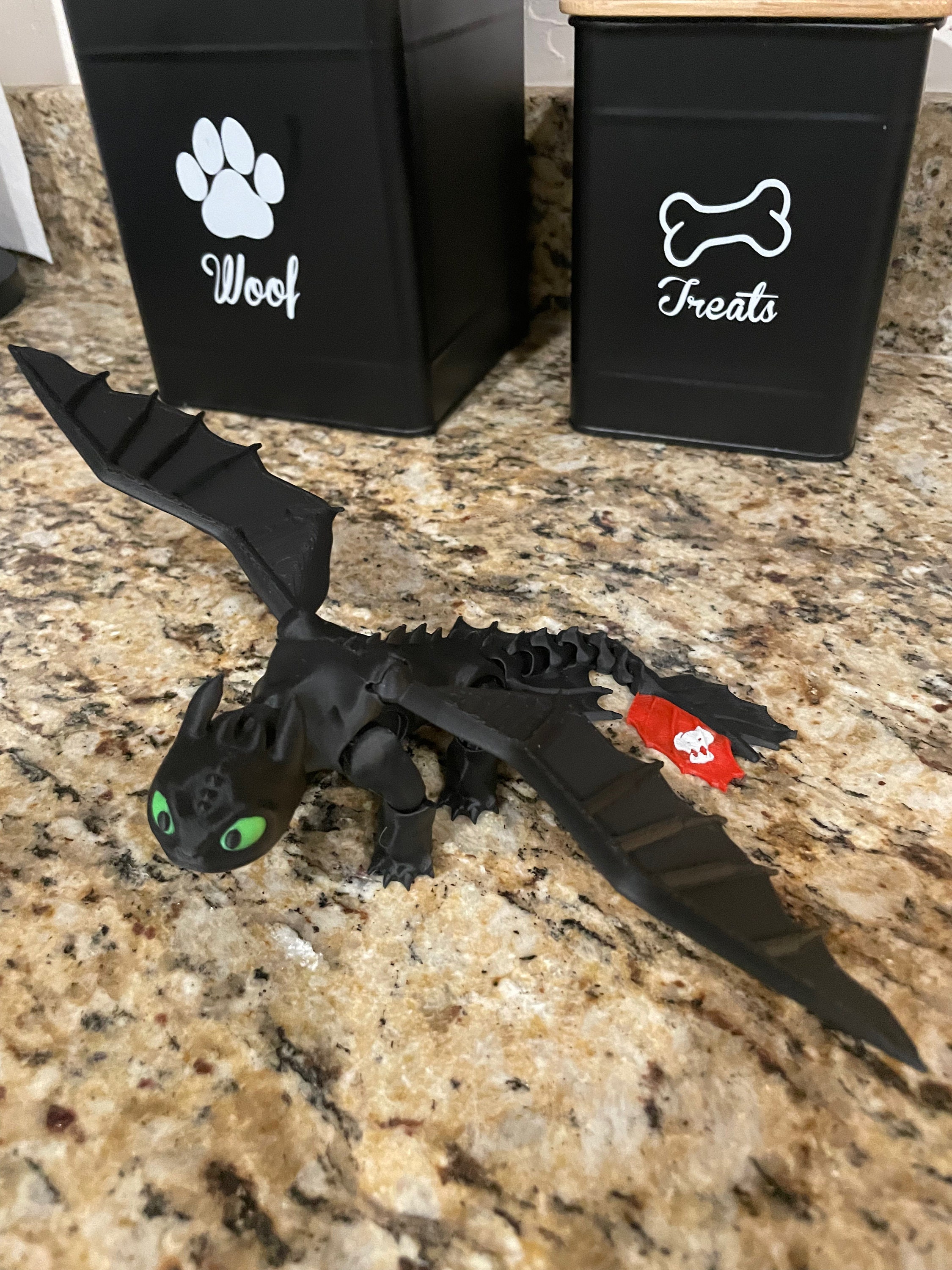 Flexi Toothless & Lightfury 3D Printed Figures | Articulating HTTYD ...
