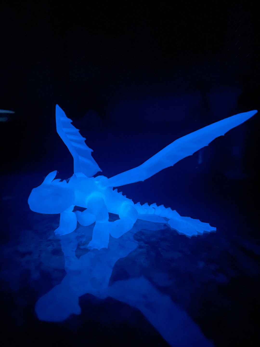 Flexible Glow-in-the-dark Toothless & Nightfury Lightfury Dragon ...