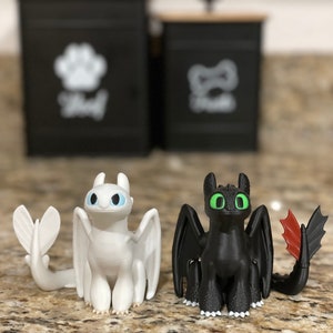 Toothless & Lightfury Cake Topper | HTTYD Dragon 3D Printed Decoration ...