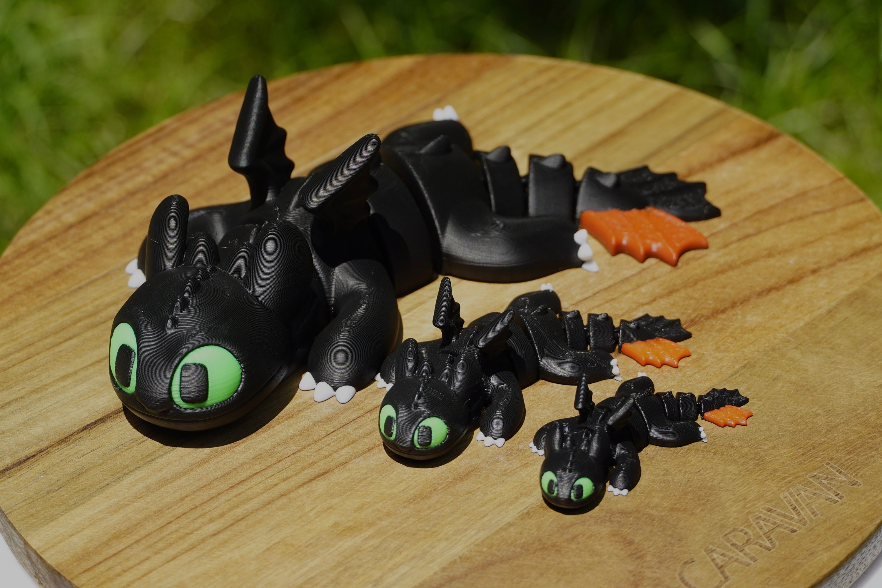 Flexi Toothless Dragon Figurine | HTTYD | 3 Sizes: Mini, Small, Large ...