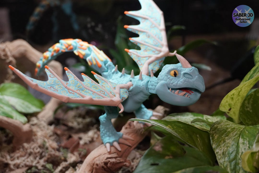 Stormfly Deadly Nadder Articulating Flexi Figure | 3D Printed Dragon ...