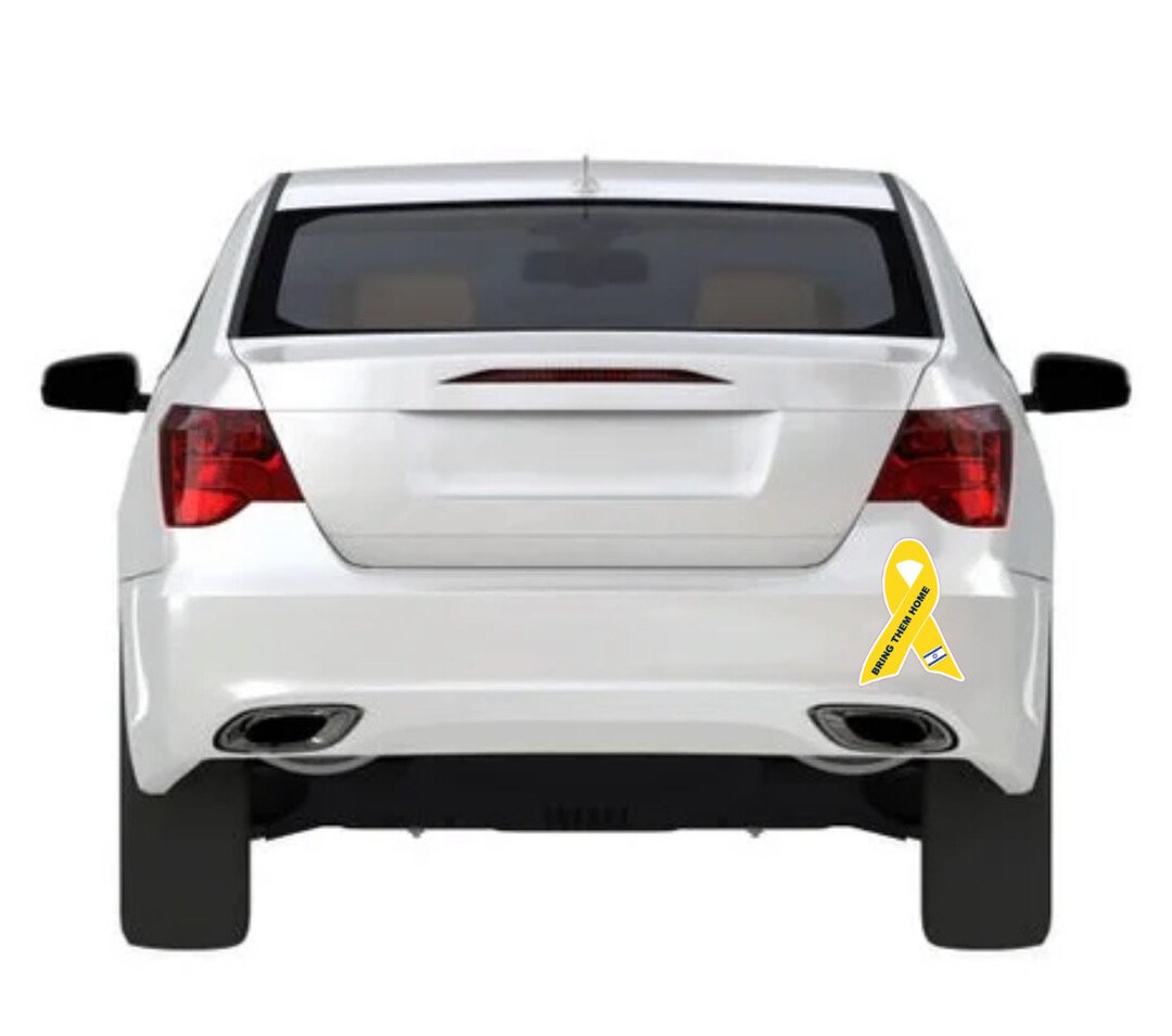 Bring Them Home Car Magnet Hostage Magnet Yellow Ribbon Magnet Jewish ...